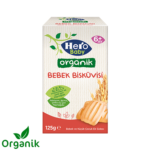 Hero Baby Organik Bebek Bisküvisi