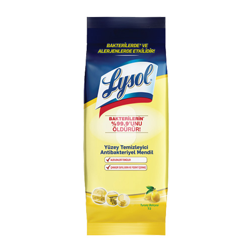 Lysol Yüzey Temizleyici Antibakteriyel Mendil